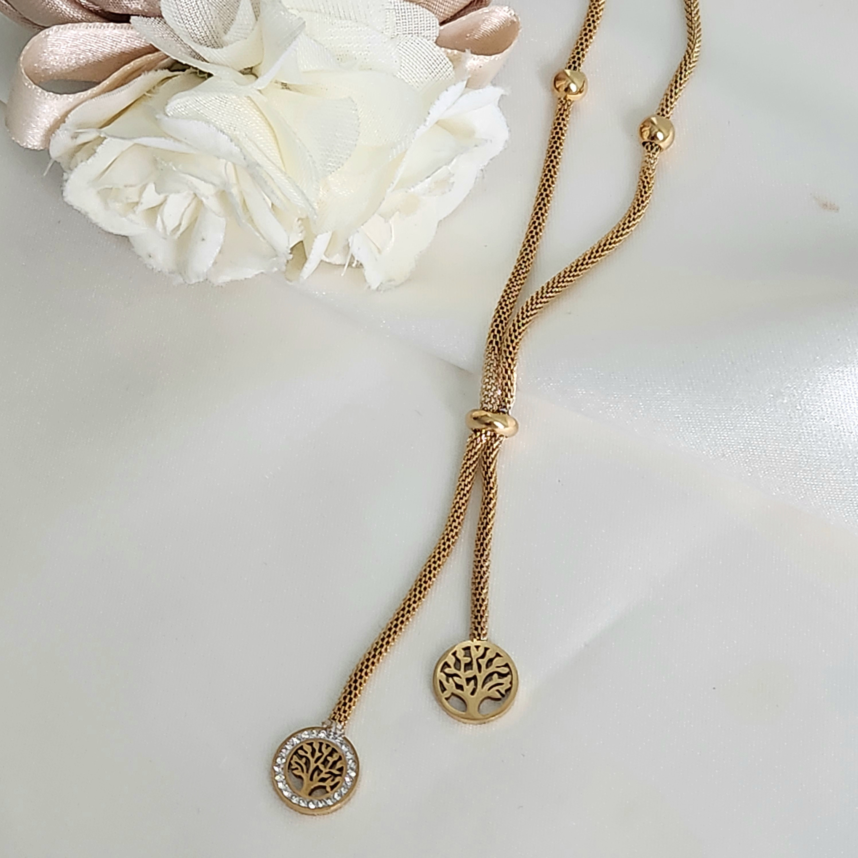 Hasir Hayat agaci Çelik Kolye